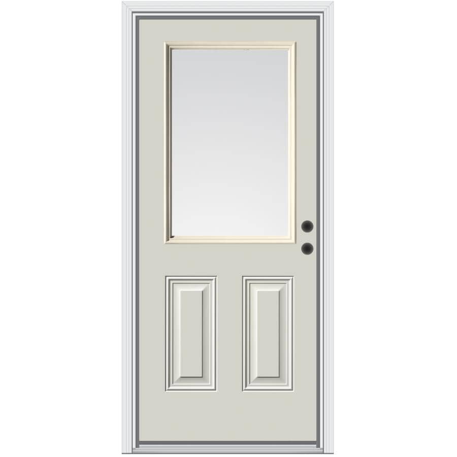 ALLIANCE DOOR PRODUCTS 32" x 80" Traditions Left Hand Steel Door | Home ...