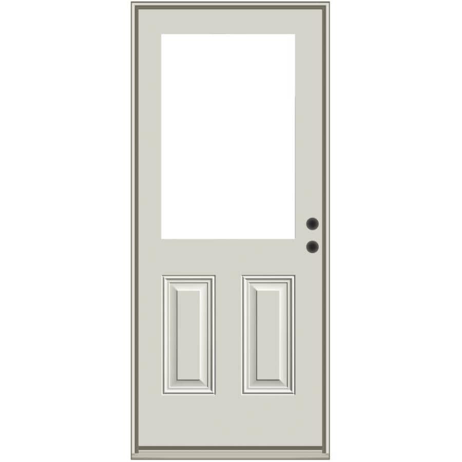 ALLIANCE DOOR PRODUCTS 32" x 80" Traditions Left Hand Steel Door | Home ...