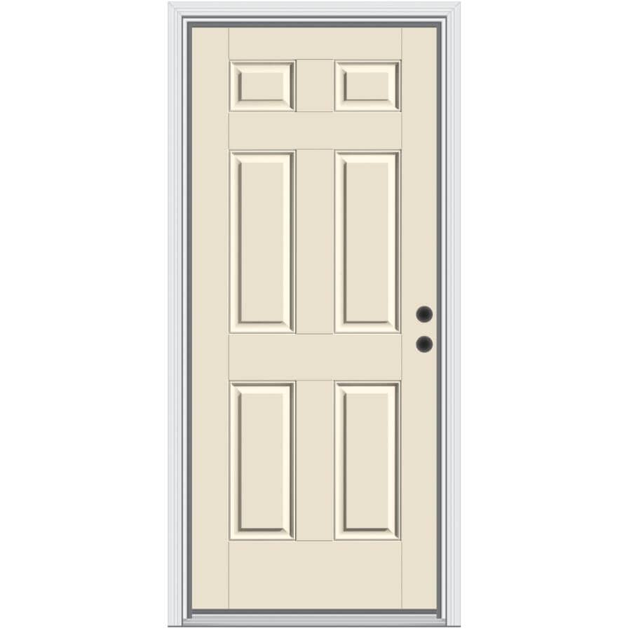 ALLIANCE DOOR PRODUCTS 36" x 80" Traditions 6 Panel Left Hand ...