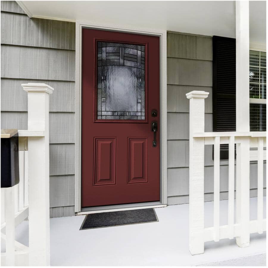 ALLIANCE DOOR PRODUCTS 36" x 80" Traditions Left Hand Steel Door | Home ...