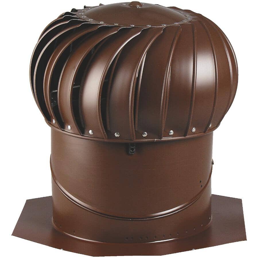 AIR VENT 14" Brown Aluminum Turbine Vent | Home Hardware