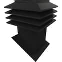 VENTILATION MAXIMUM Maximum 301 Black Slanted Roof Vent | Home Hardware