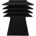 VENTILATION MAXIMUM Maximum 301 Black Slanted Roof Vent | Home Hardware