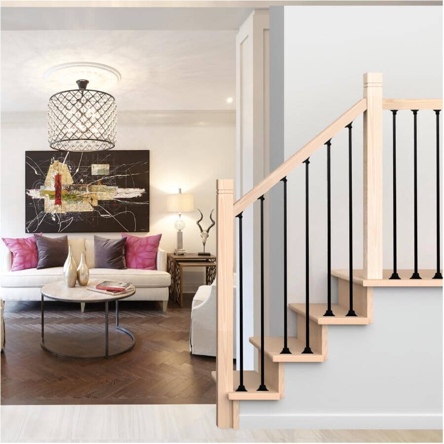 ALEXANDRIA MOULDING Maple Square Modern Handrail | Home Hardware