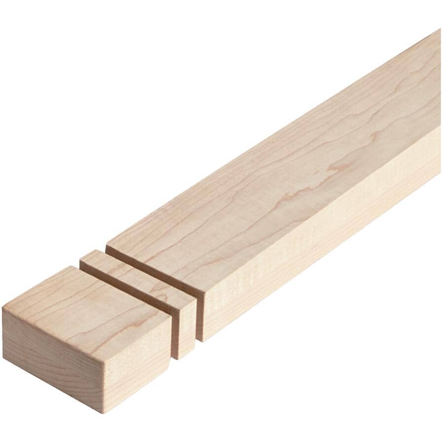 ALEXANDRIA MOULDING 1-3/8" x 2-7/8" x 44-1/2" Urban Maple Half Newel ...
