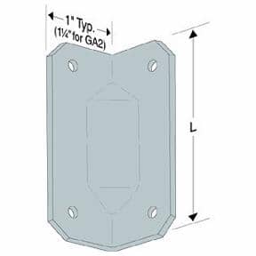 SIMPSON STRONG-TIE 2" x 3" Reinforcing Skewable Gusset Angle | Home ...
