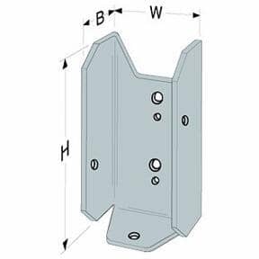 SIMPSON STRONG-TIE 2" x 4" 18 Gauge G185 Fence Bracket | Home Hardware