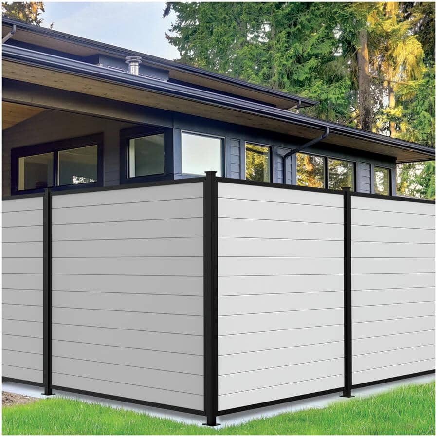 FREESTYLE 72" x 1.5" Steel U-Channels for Vinyl Plank Fencing | Home ...