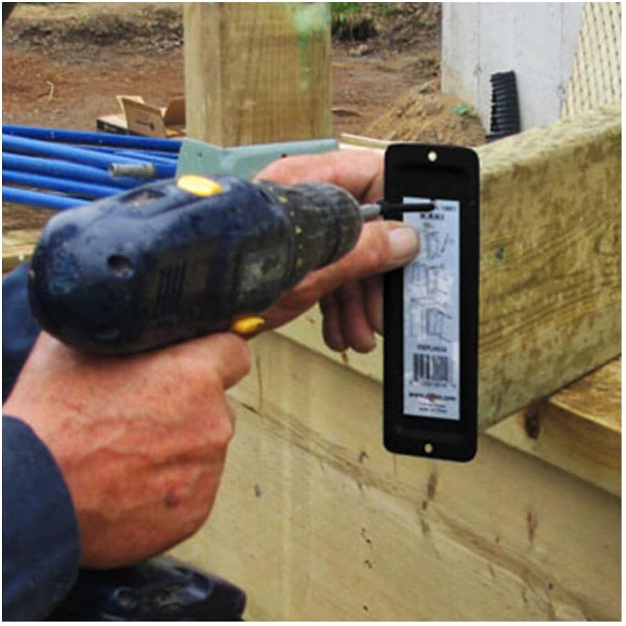FIXPLAK 2" x 6" Wood to Wood Black Connector | Home Hardware