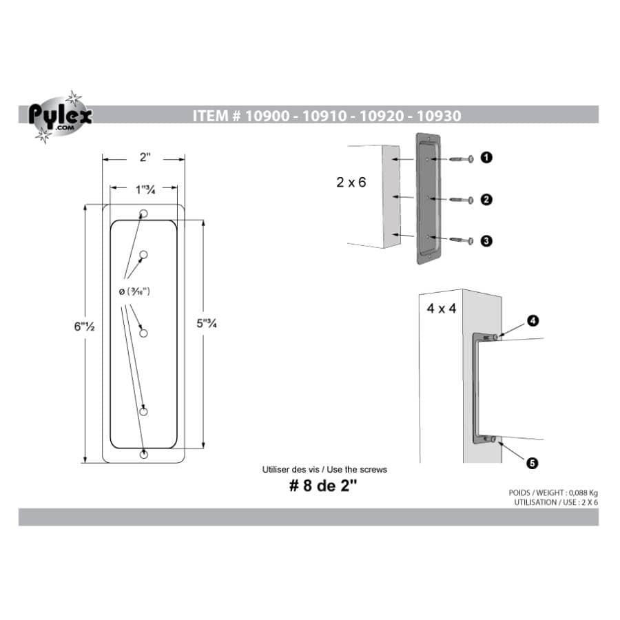 FIXPLAK 2" x 6" Wood to Wood Black Connector | Home Hardware