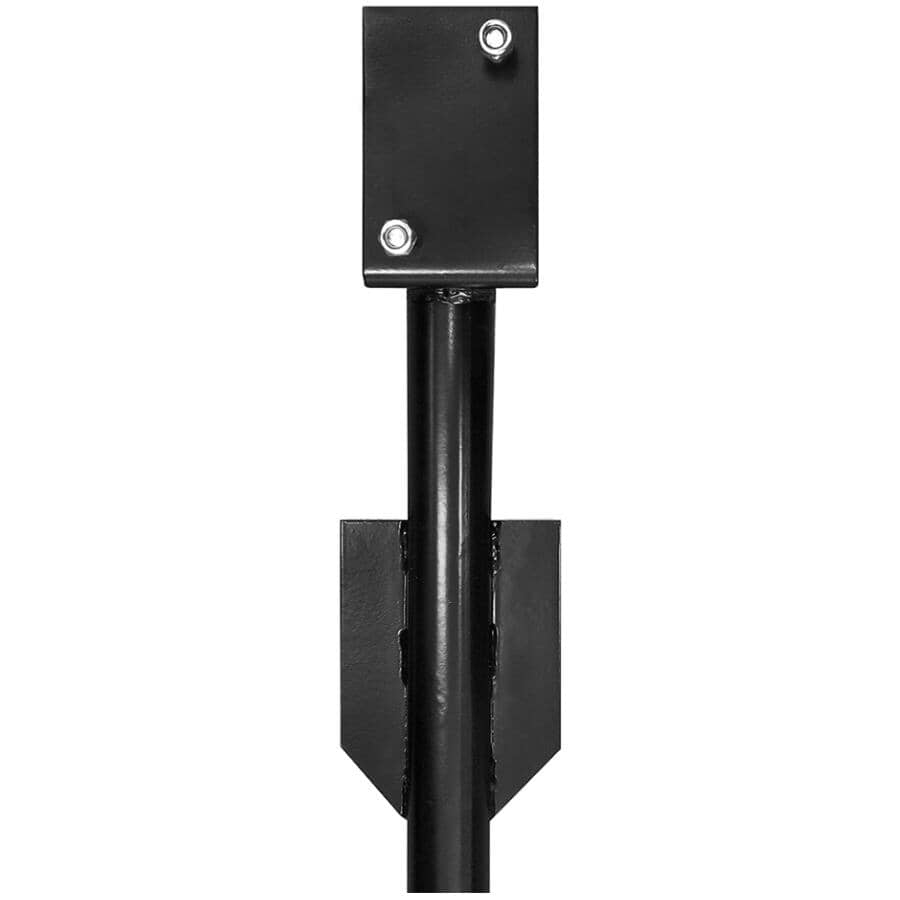 PYLEX 50" Black L-Shape Deck Post Holder | Home Hardware
