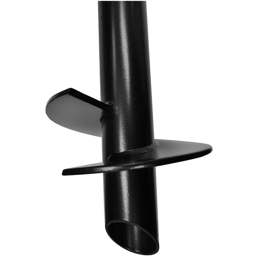 PYLEX 50" Black L-Shape Deck Post Holder | Home Hardware
