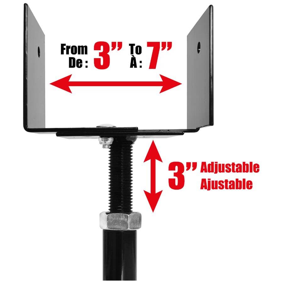 PYLEX Adjustable Deck Support Bracket | Home Hardware