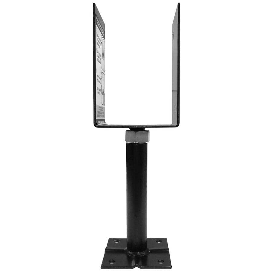 PYLEX Black 4x4" Adjustable Deck Support Bracket | Home Hardware