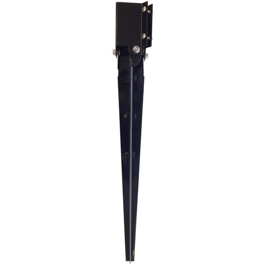 PYLEX Adjustable Black Spytek Fence Post Holder | Home Hardware