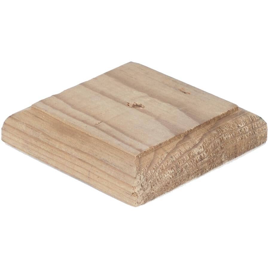 CANWEL 3/4" x 3-1/2" Flat Pressure Treated Post Cap | Home Hardware