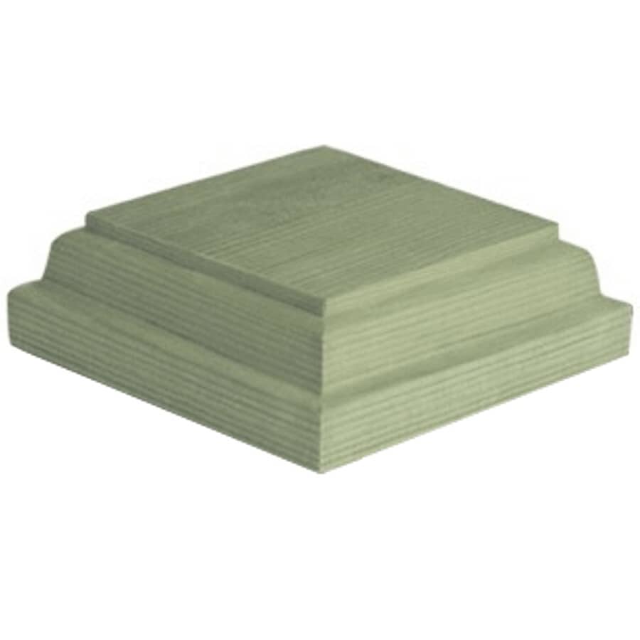 CANWEL 1-1/2" x 4-1/2" Pressure Treated Molded Post Cap | Home Hardware