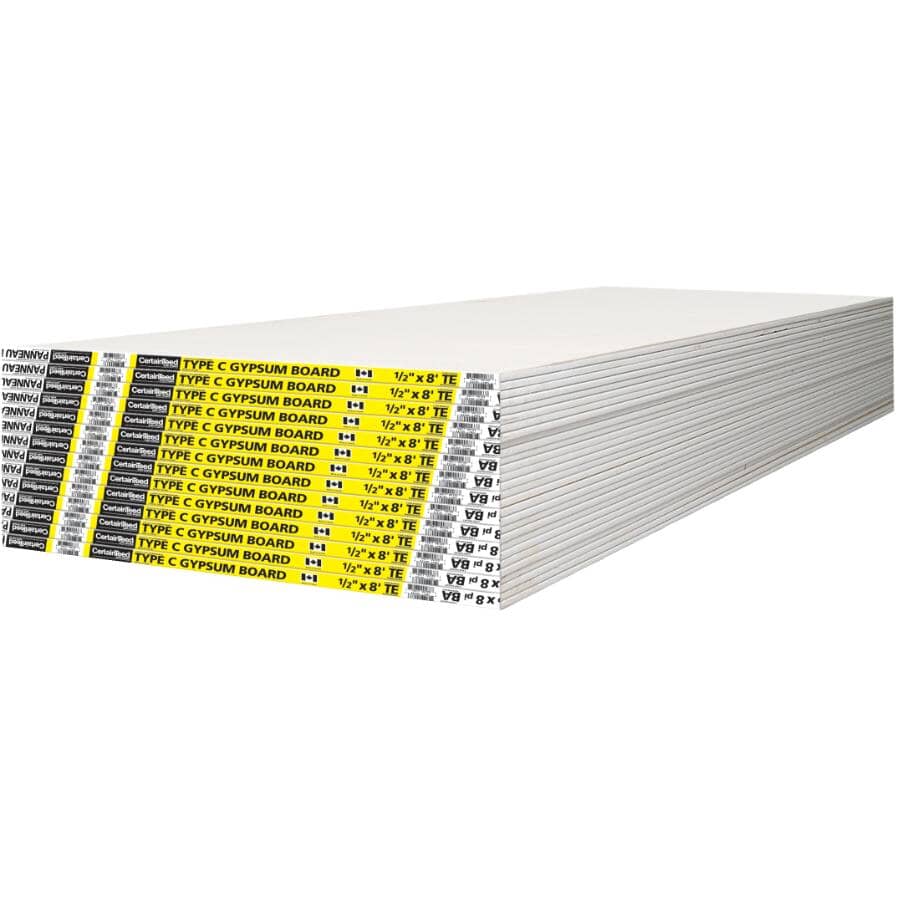 CERTAINTEED 1/2" x 4' x 8' Type C Drywall | Home Hardware