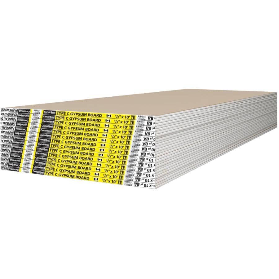 Gypse de type C de 1/2 po x 4 pi x 10 pi Certainteed | Home Hardware