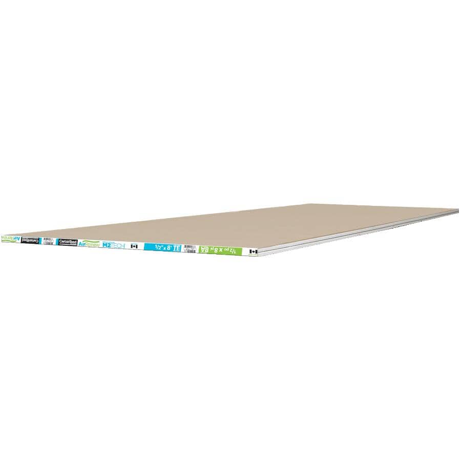 CERTAINTEED 1/2" x 4' x 8' AirRenew M2Tech Indoor Air Quality Drywall ...