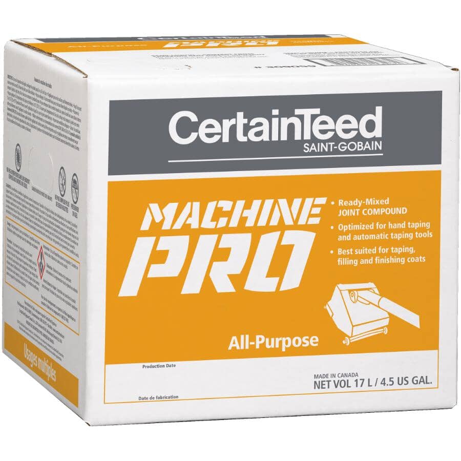 CERTAINTEED Composé à joints professionnel Machine Mud, 17 L | Home ...