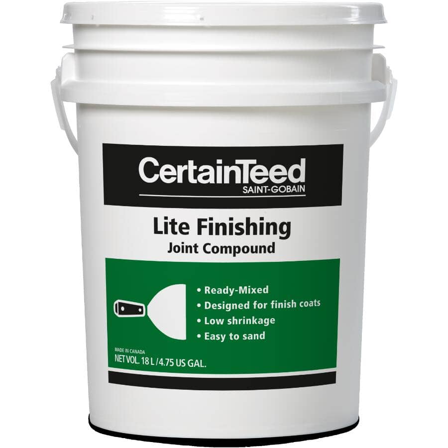 CERTAINTEED 18L Pail Lite Finishing Compound | Home Hardware