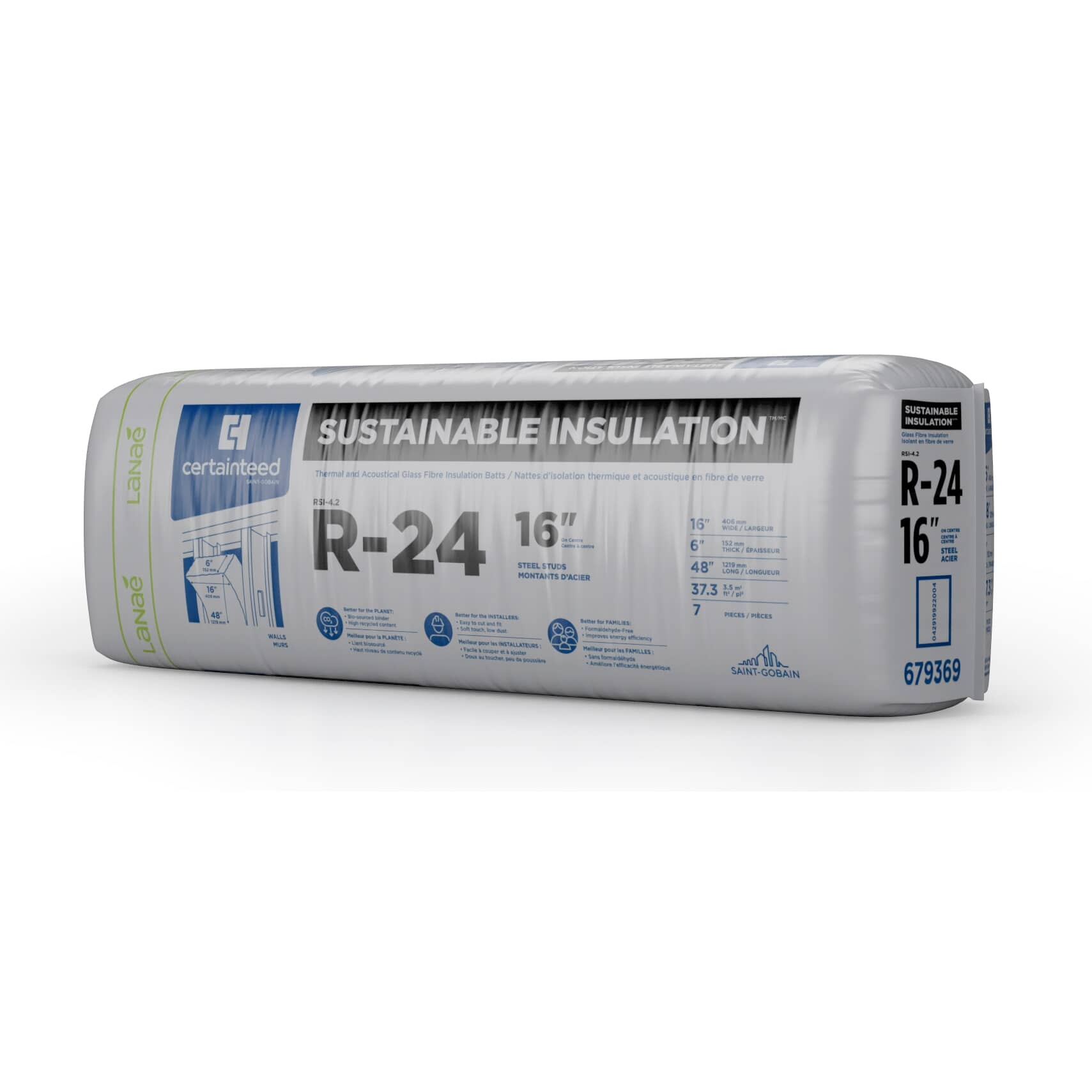LANAE R24 x 16" Fiberglass Insulation | Home Hardware