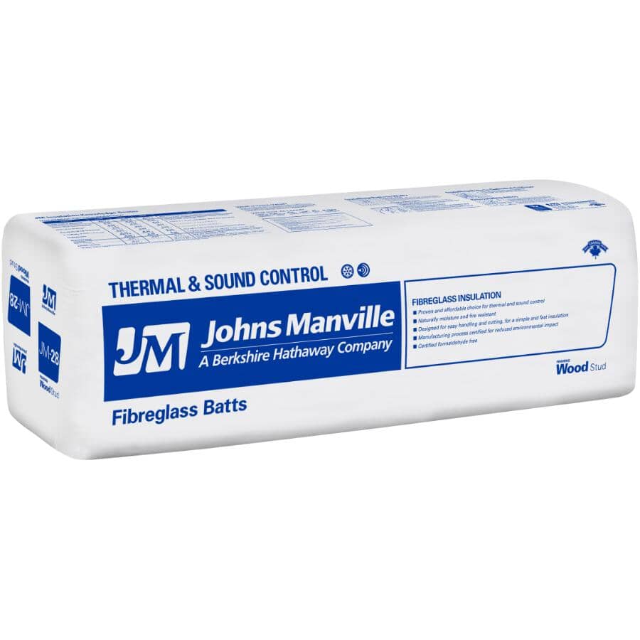JOHNS MANVILLE R28 x 19" Fibreglass Insulation | Home Hardware