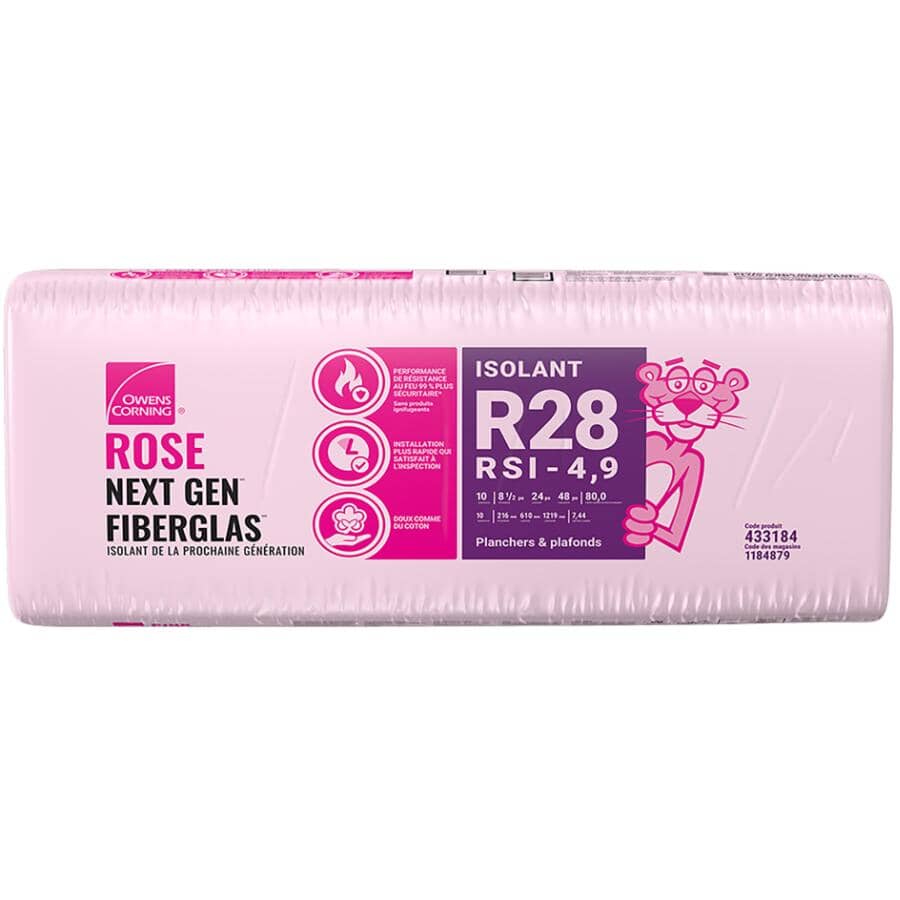OWENS CORNING R28 x 24" Pink Insulation, covers 80 sq. ft. | Home Hardware