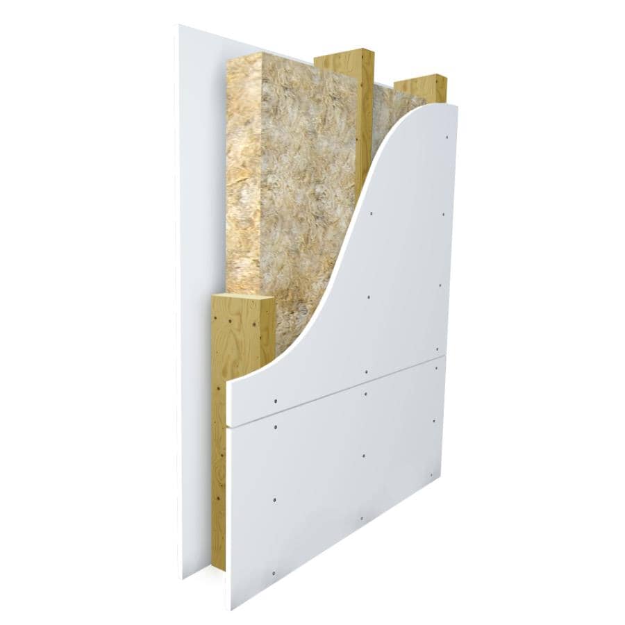 ROCKWOOL 3" x 15" Safe n' Sound Wood Stud Insulation, covers 59.7 sq ...