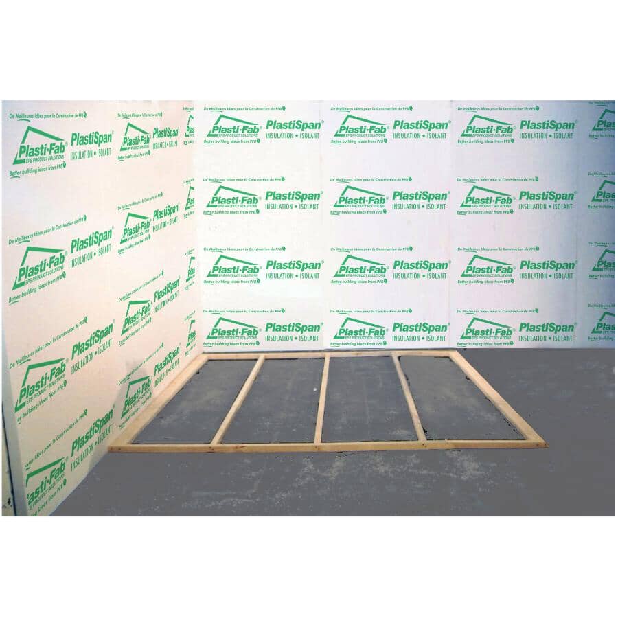 PLASTI-FAB 1-1/2" x 4' x 8' PlastiSpan Type 1 Foam Insulation | Home ...