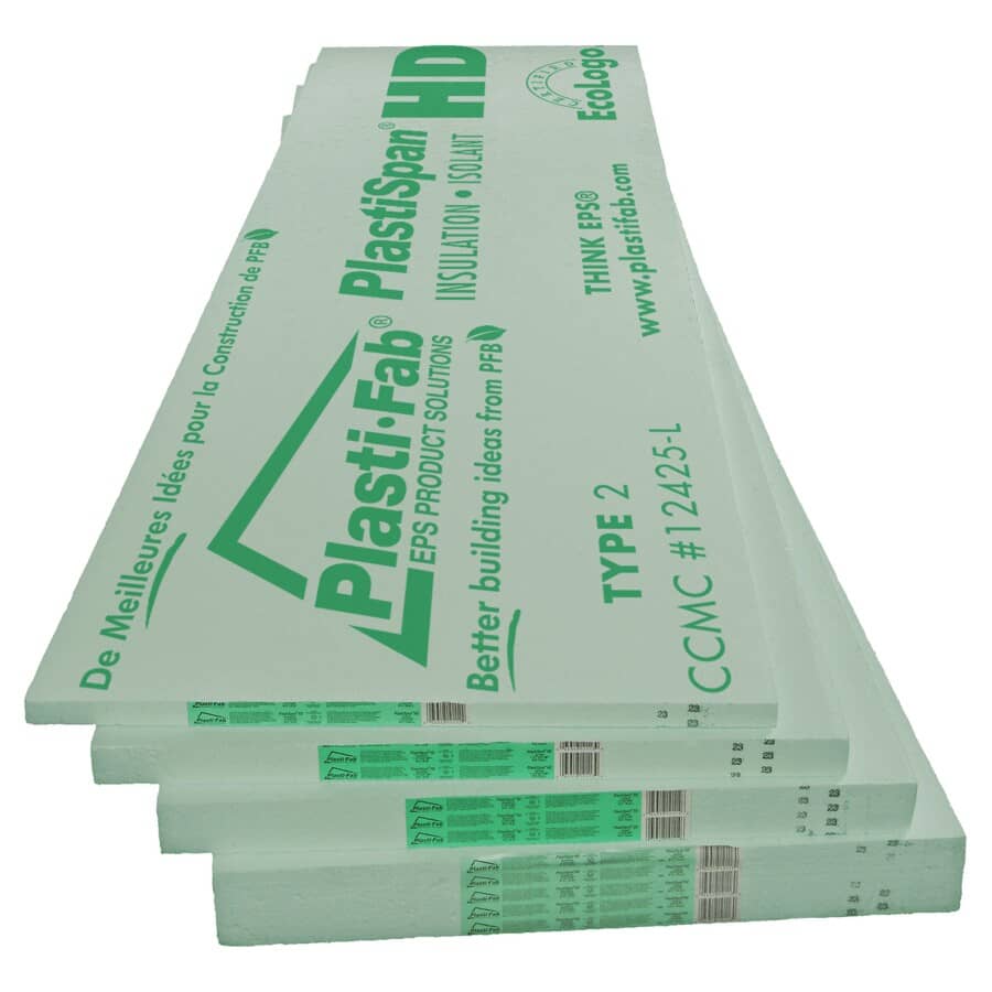PLASTI-FAB 1/2" x 2' x 8' PlastiSpan Type 2 Foam Insulation | Home Hardware