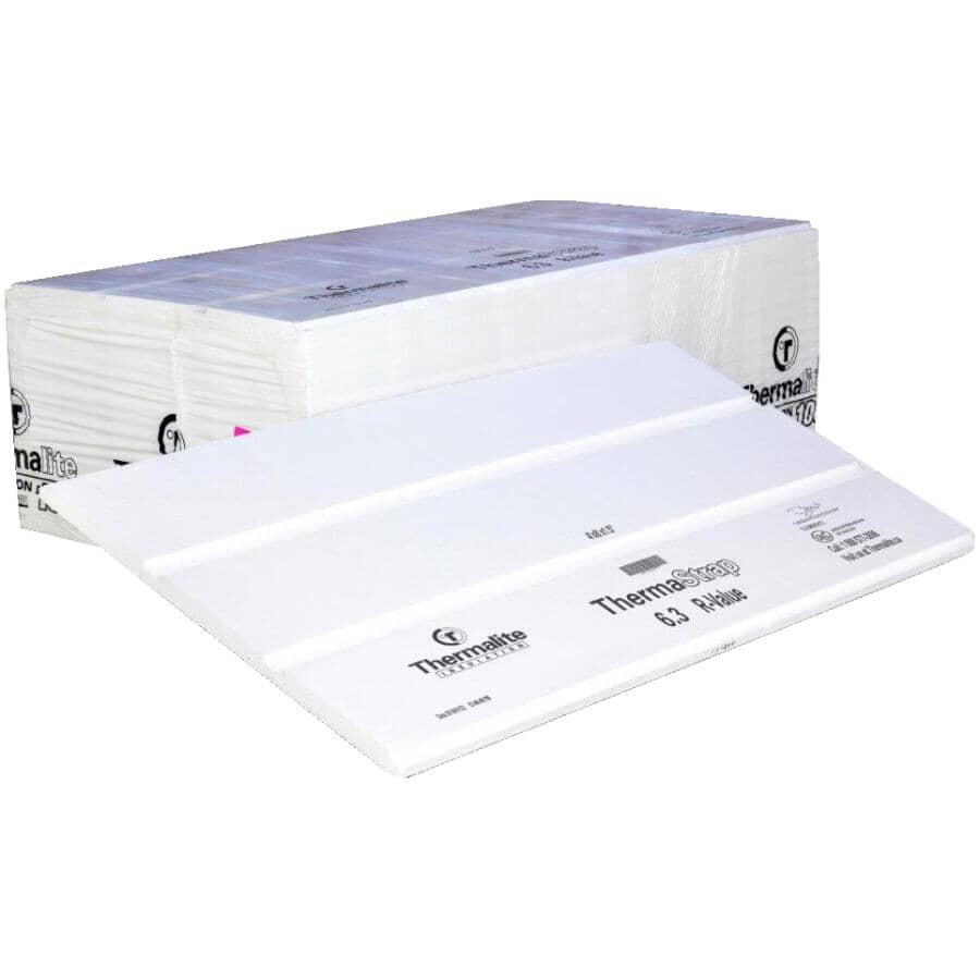 THERMALITE 2" x 4' x 8' Thermal Strap Foam Insulation | Home Hardware