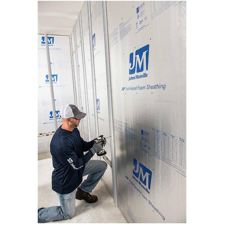 JOHNS MANVILLE 1.5" x 4' x 8' R9.3 ISO Foam Insulation | Home Hardware