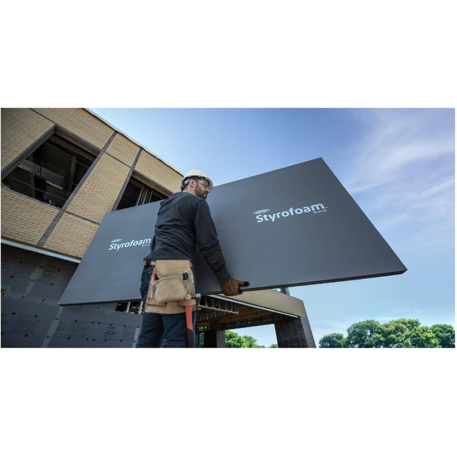DUPONT 2" x 4' x 8' Styrofoam SM Ship Lap Foam Insulation | Home Hardware