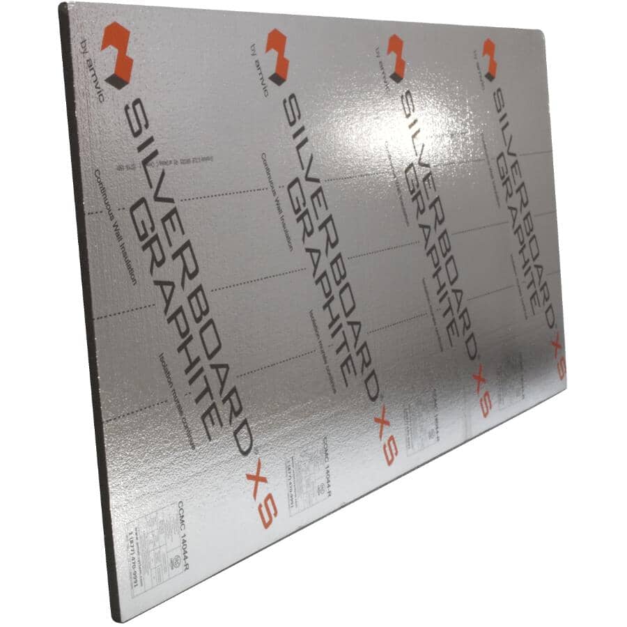 SILVERBOARD 1-1/8" x 4' x 9' R5 SBGXS Foam Insulation | Home Hardware