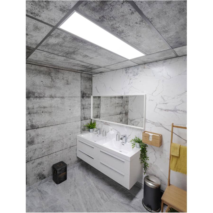 MURDESIGN 24" x 48" Concrete Effect HDF Panels | Home Hardware