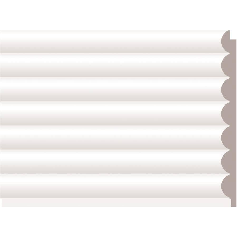 ALEXANDRIA MOULDING 1/2" x 5-5/16" MDF Primed Reeded Panelling | Home ...