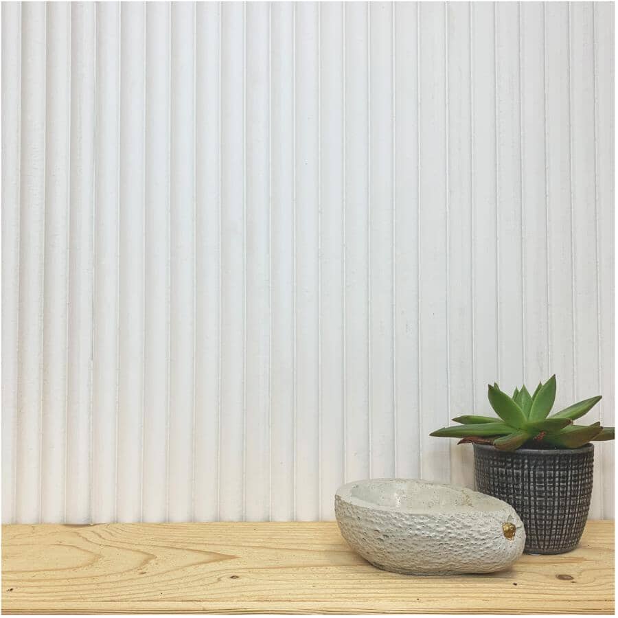 ALEXANDRIA MOULDING 1/2" x 5-5/16" MDF Primed Reeded Panelling | Home ...