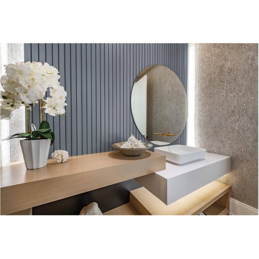 ALEXANDRIA MOULDING 1/2" x 5-5/16" MDF Primed Slat Panelling | Home ...
