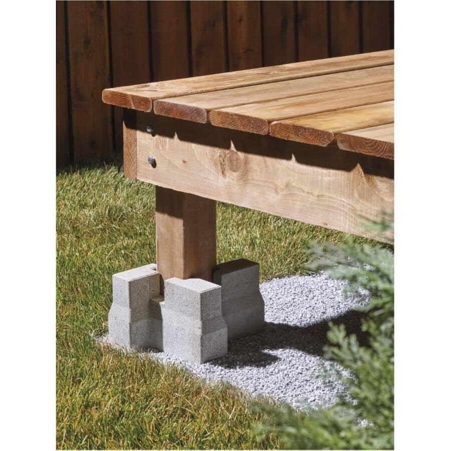 PERMACON 10-1/4" x 10-1/4" x 5-3/4" Deck Block | Home Hardware