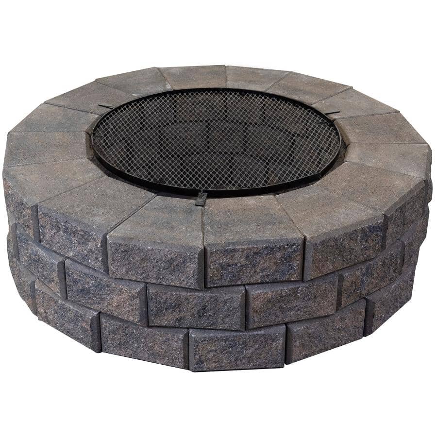 BARKMAN CONCRETE Sierra Grey Stackstone Firepit Kit | Home Hardware