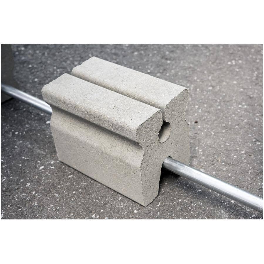 undefined 7-7/8" x 6-1/4" x 9-7/8" Grey Car Shelter Concrete Block ...