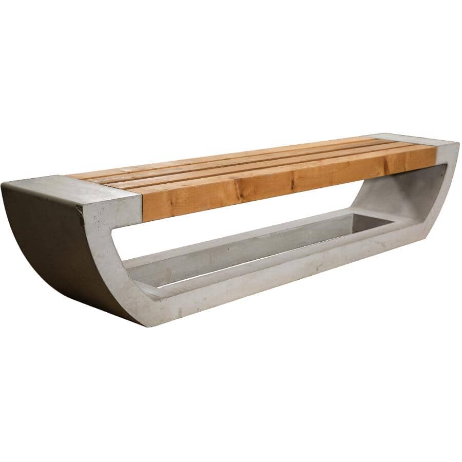 BARKMAN CONCRETE Cedar Cast Bench | Home Hardware