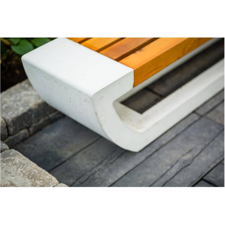 BARKMAN CONCRETE Cedar Cast Bench | Home Hardware