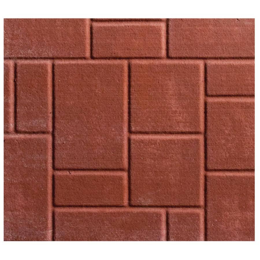 BROOKLIN CONCRETE 24" x 24" Red Brick Patio Stone | Home Hardware