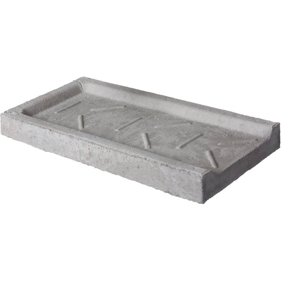 BROOKLIN CONCRETE 24" x 12" Natural Concrete Splash Pad | Home Hardware