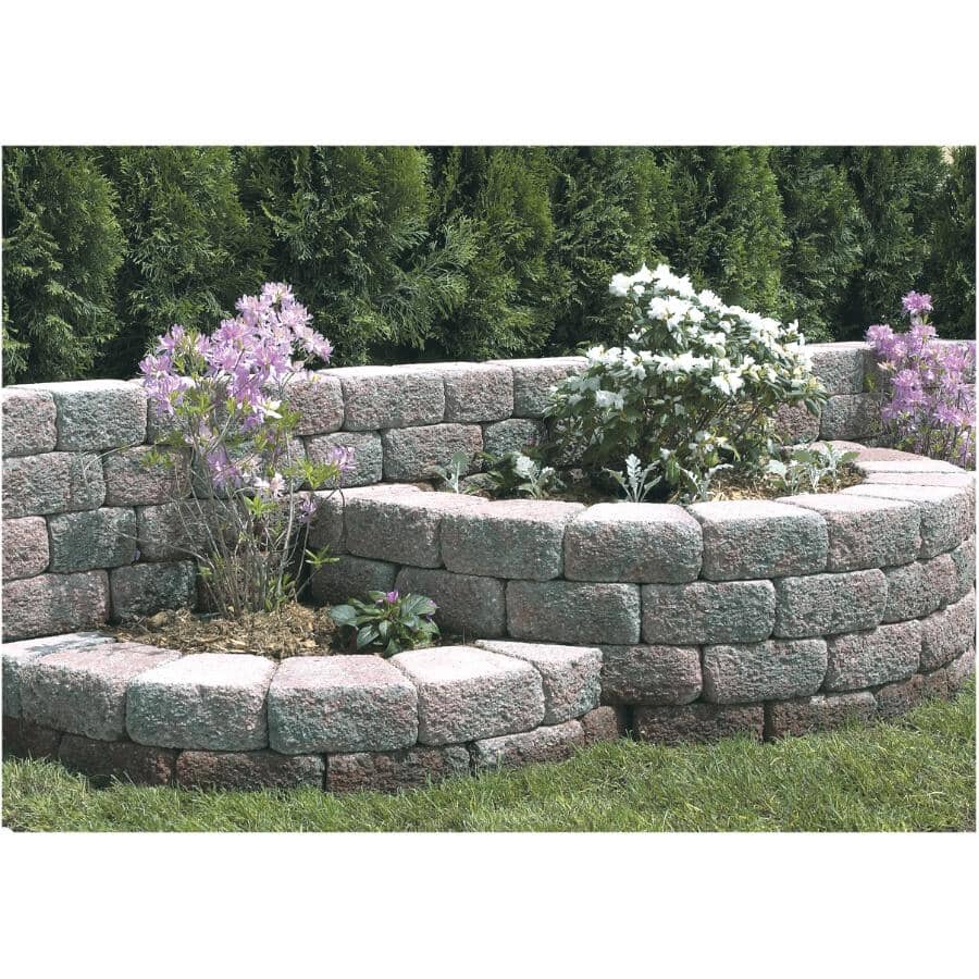 PERMACON 8" x 9" x 4" Country Retaining Wall Stone | Home Hardware