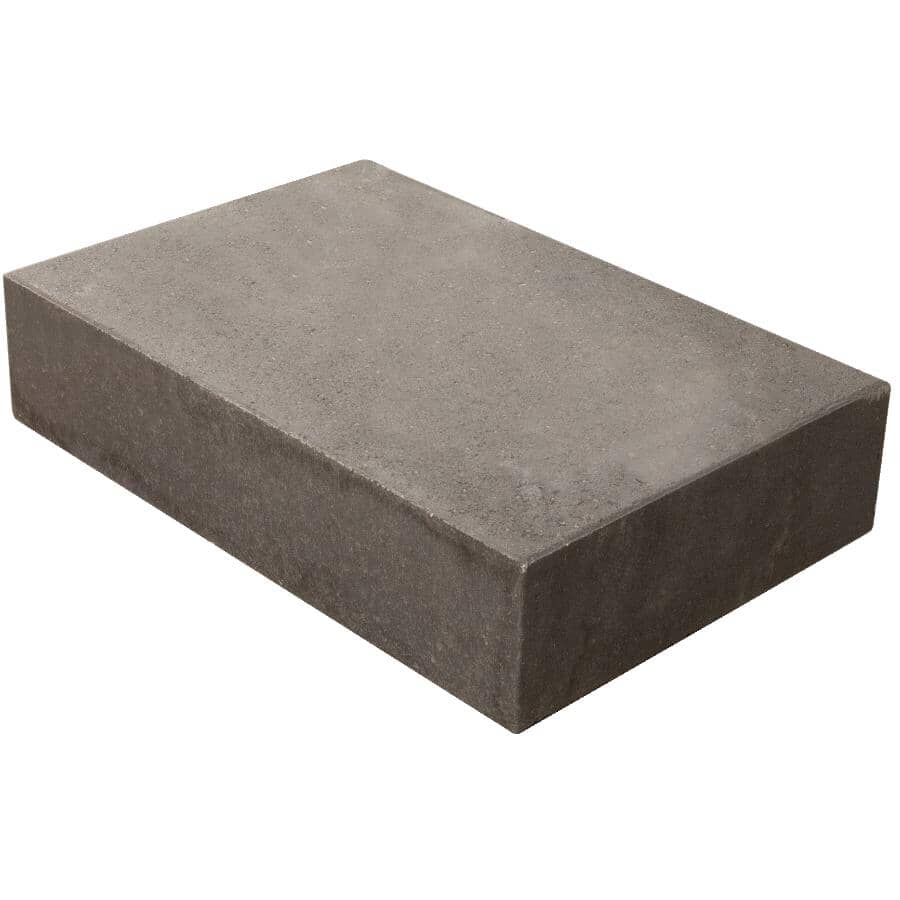 BARKMAN CONCRETE 12" x 18" x 4" Charcoal Retaining Wall Coping Stone ...