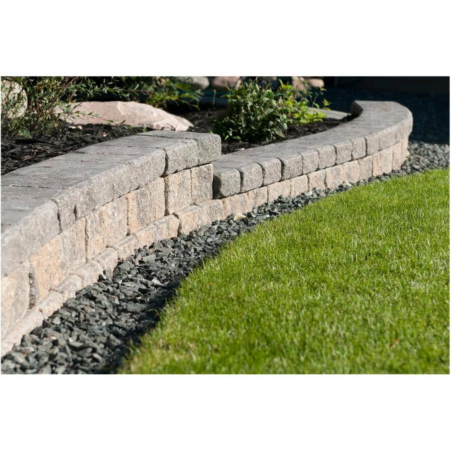 EXPOCRETE 7" x 4" x 8" Romanstack Charcoal Standard Retaining Wall ...